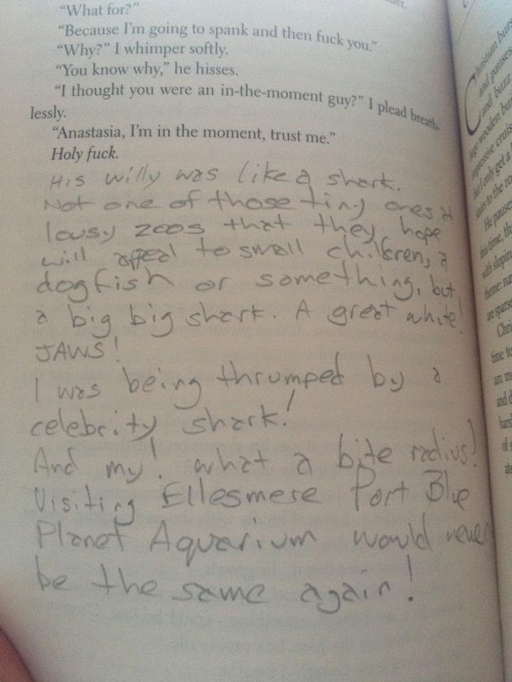 Why not spice up Fifty Shades Of Grey by scribbling in some extra ...