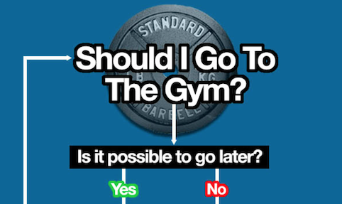 Should You Go To The Gym [flowchart] - The Poke
