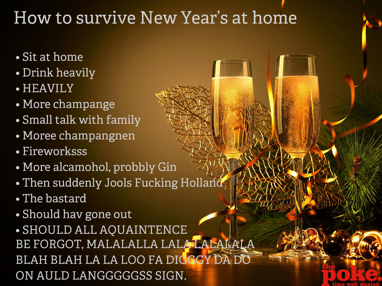 How To Survive New Year's At Home - The Poke