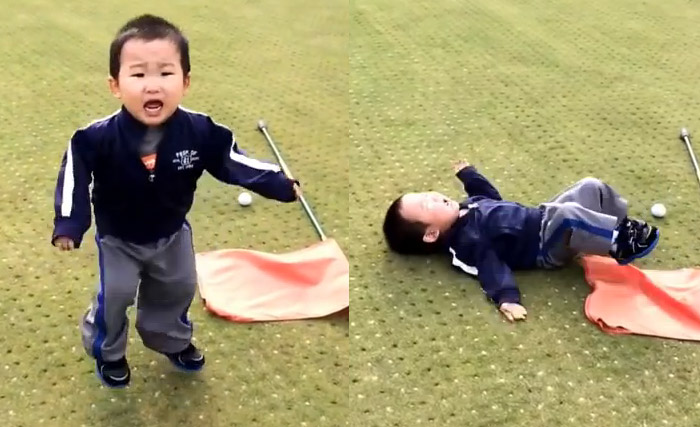 Tiny Golfer Has A Massive Tantrum - The Poke