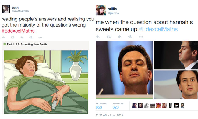 GCSE students cope with the trauma of maths exams by turning it into a ...