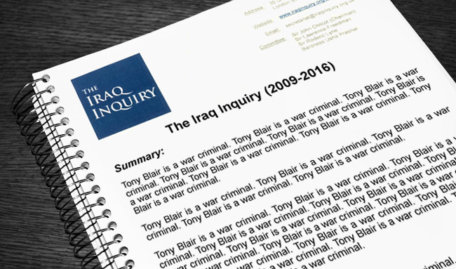 A sneak peek at the Chilcot report - The Poke