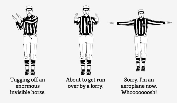 American football referee signals explained - The Poke