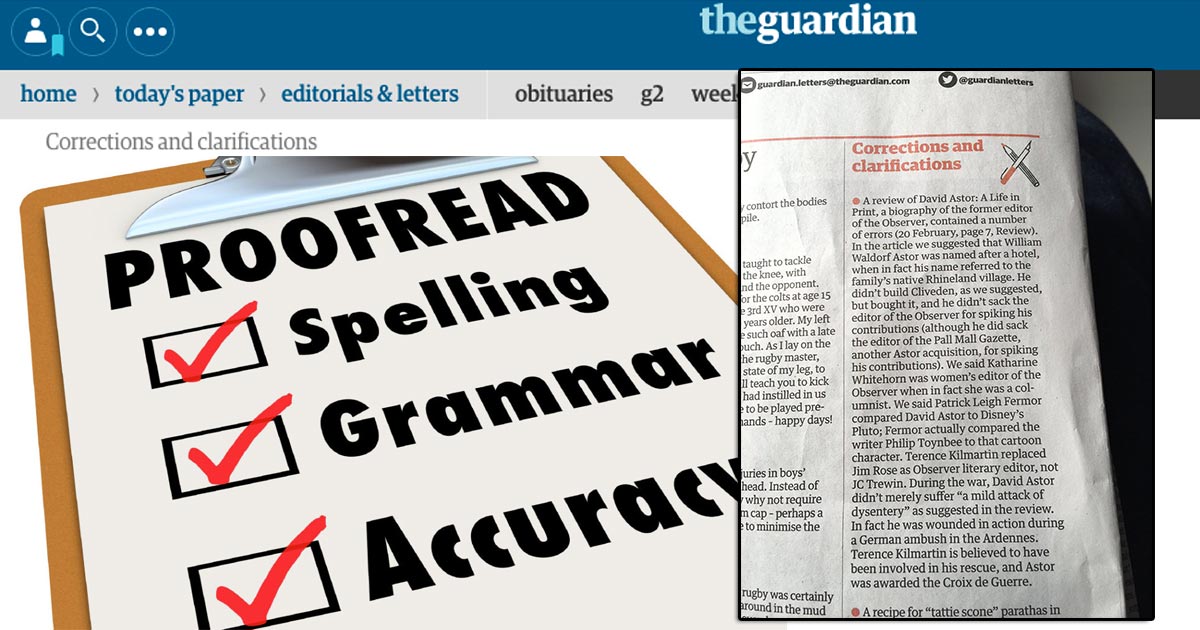 Newspaper correction goes viral as people ask, "Was anything in this ...