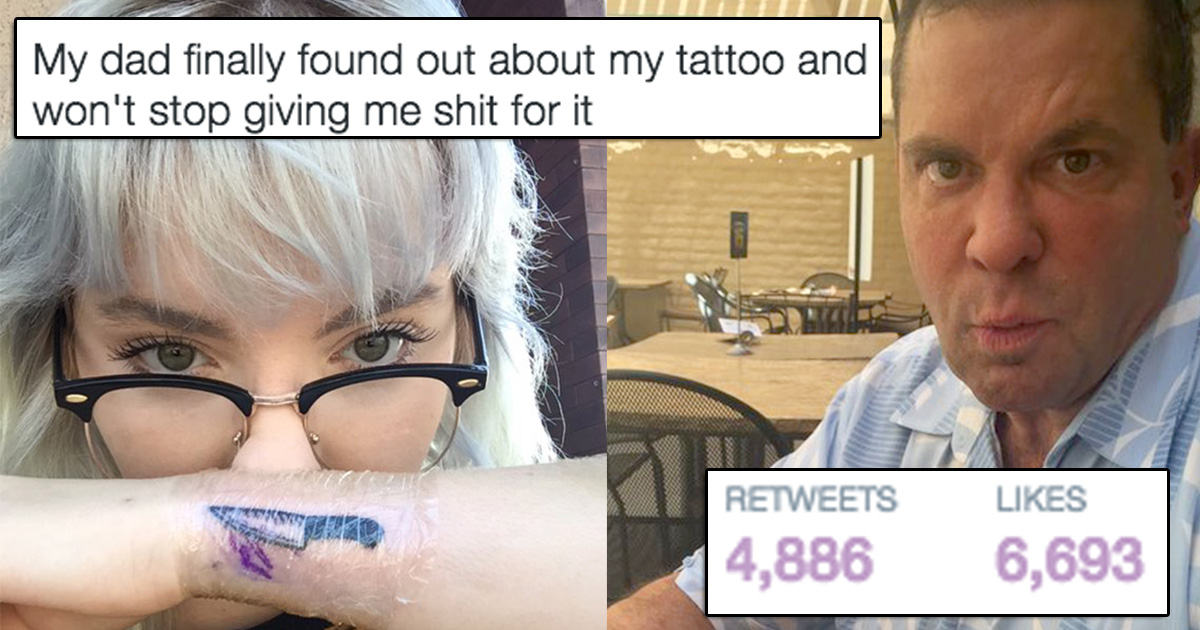 This dad's "dad joke" about his daughter's new tattoo has gone viral on ...