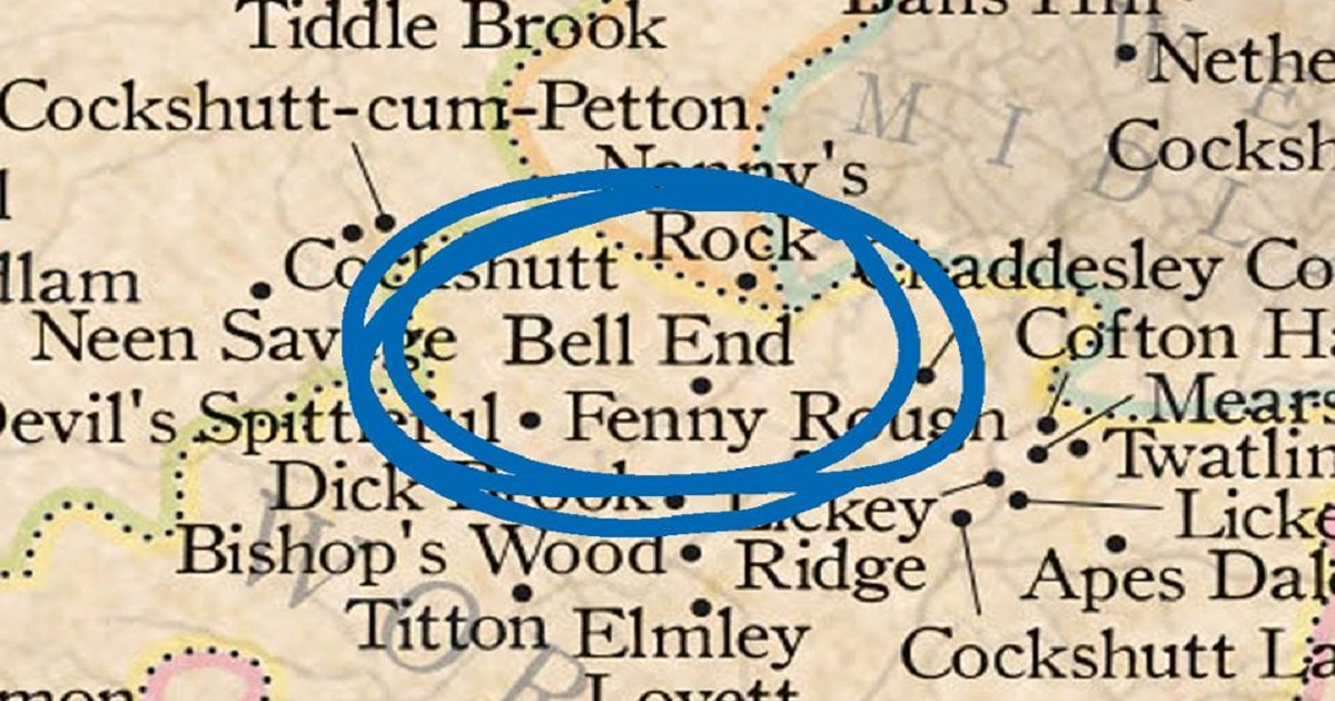 These maps show the most hilarious and rudest place names - The Poke