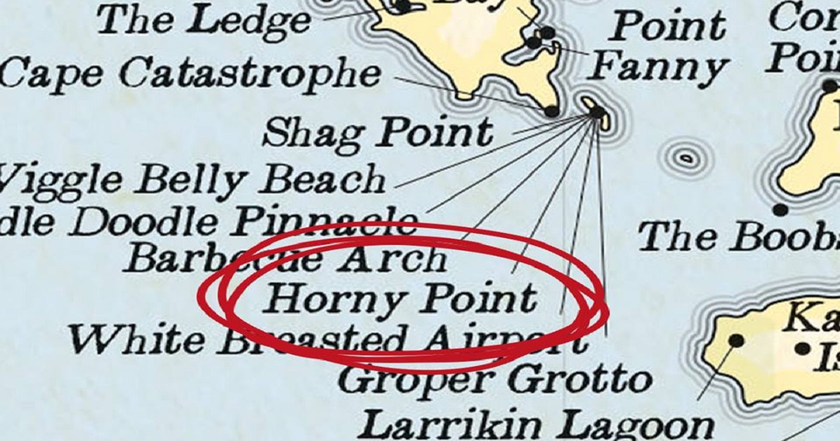 These maps show the most hilarious and rudest place names - The Poke