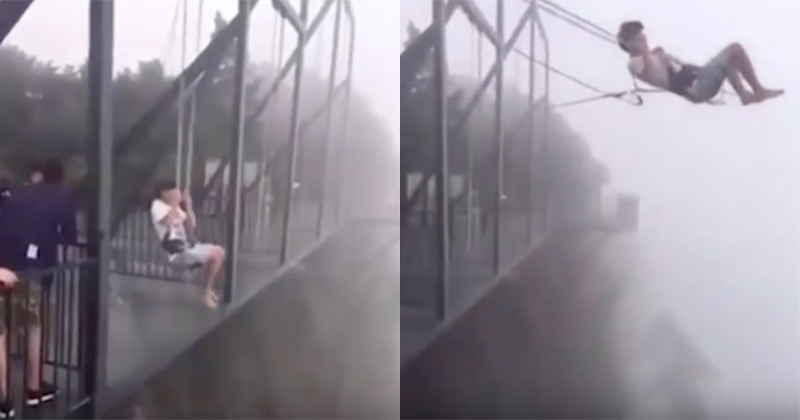 Congratulations to China, for making the scariest swing ever created ...