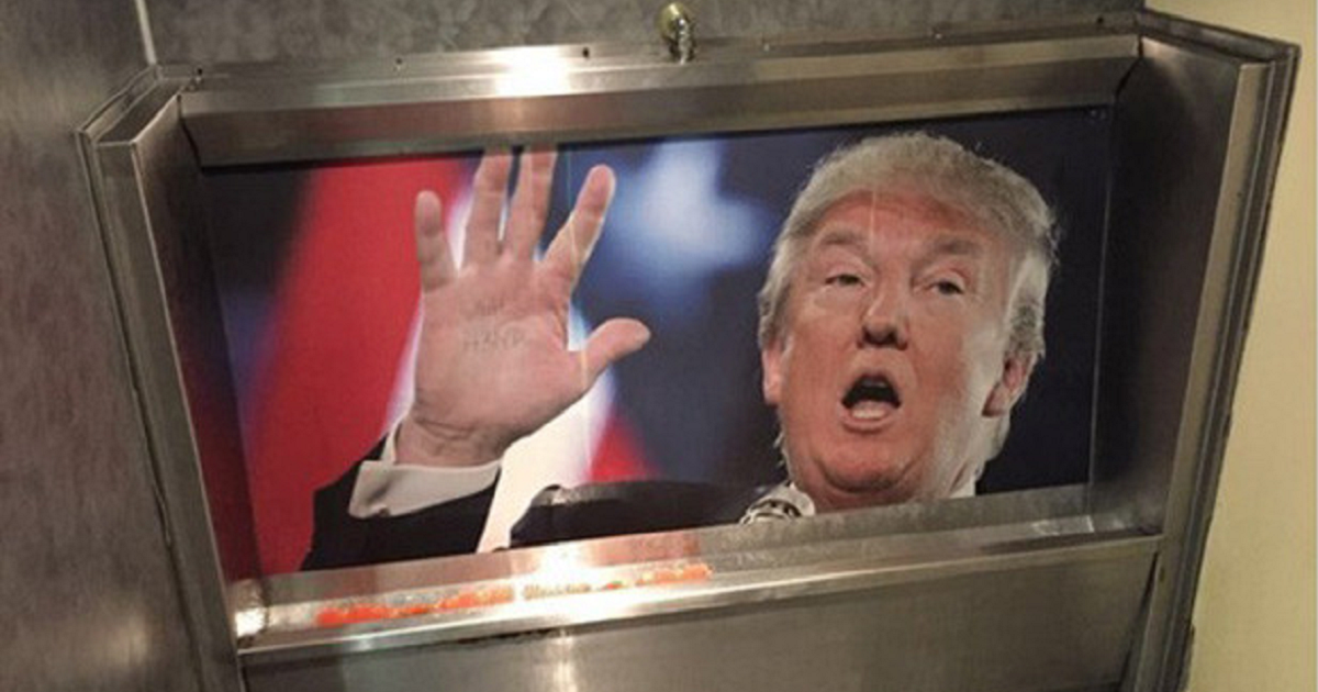 A Nottingham pub is taking the piss with a Donald Trump urinal - The Poke