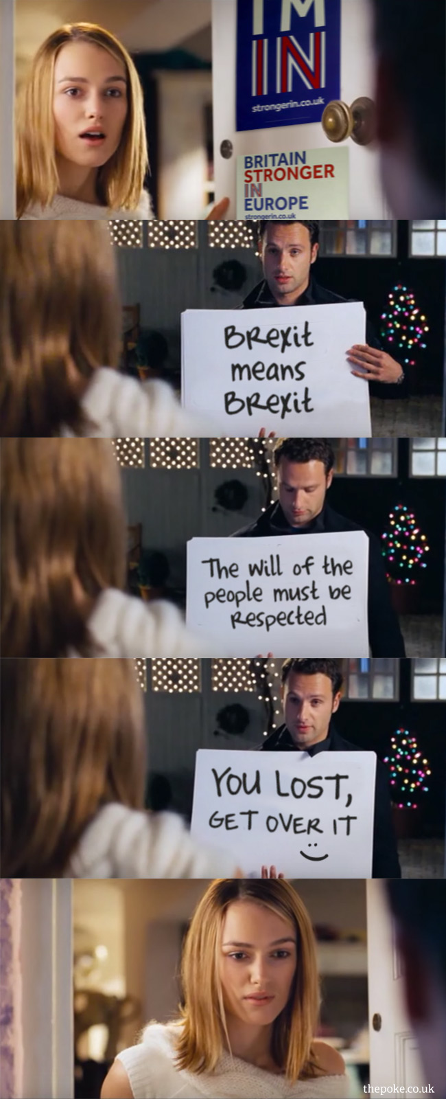 The cue cards scene from Love Actually, updated for 2017 - The Poke