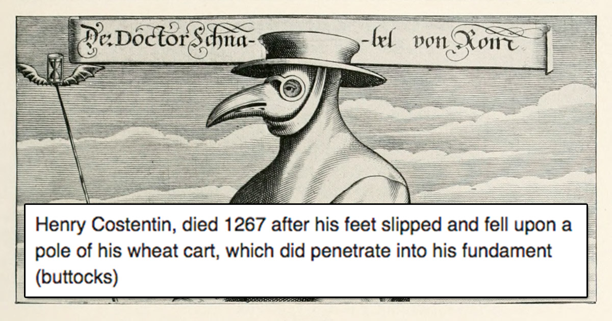 Medieval Death Bot is posting how people in medieval England died and it's fascinating - The Poke