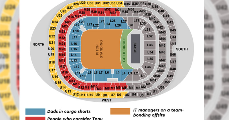 Here's the seating plan for tonight's U2 gig at Twickenham - The Poke