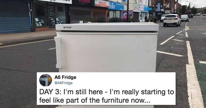 This fridge dumped in Manchester has its own Twitter account - The Poke