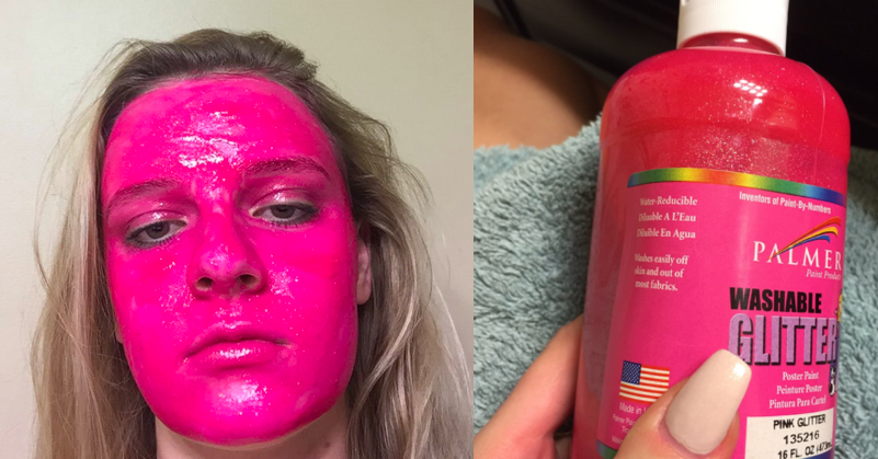 That thing when you mistake poster paint for face paint - The Poke