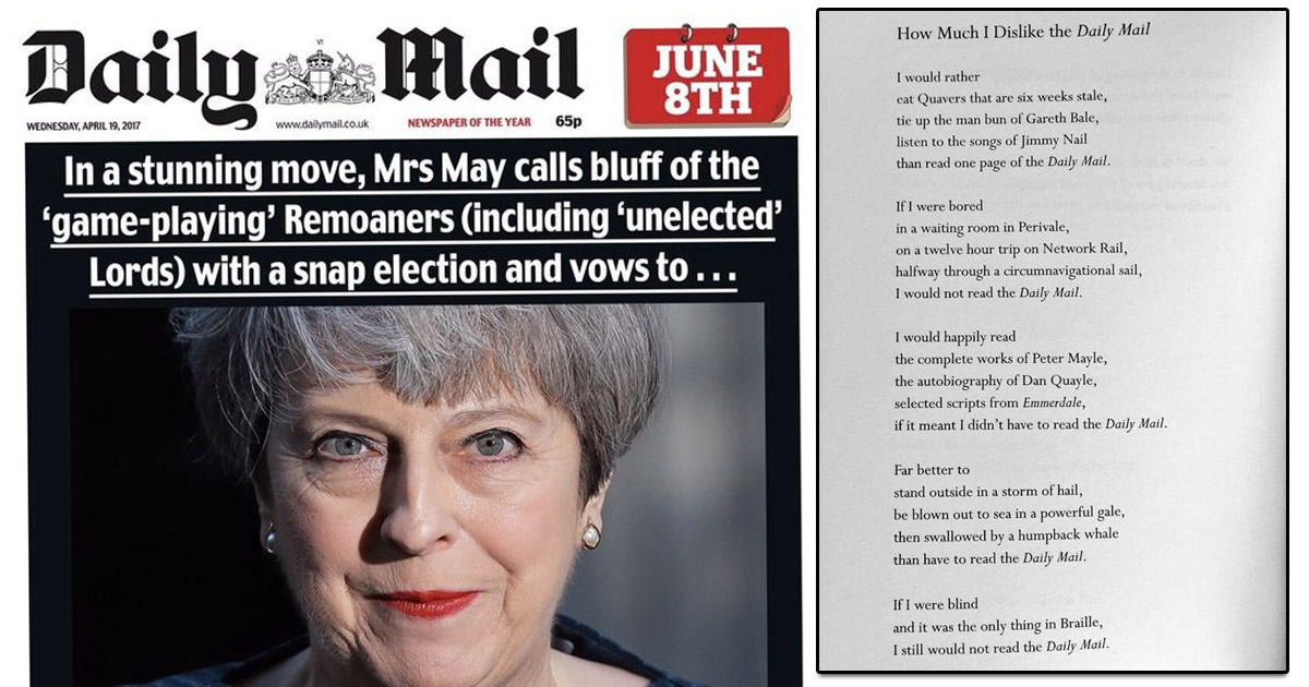 This poem by Brian Bilston says what we're all feeling about the Daily ...