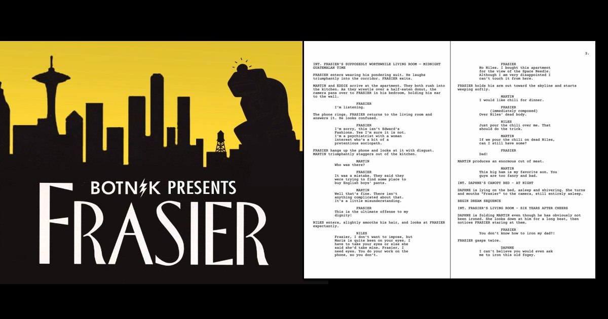 Getting a computer to write Frasier scripts produces brilliantly funny ...
