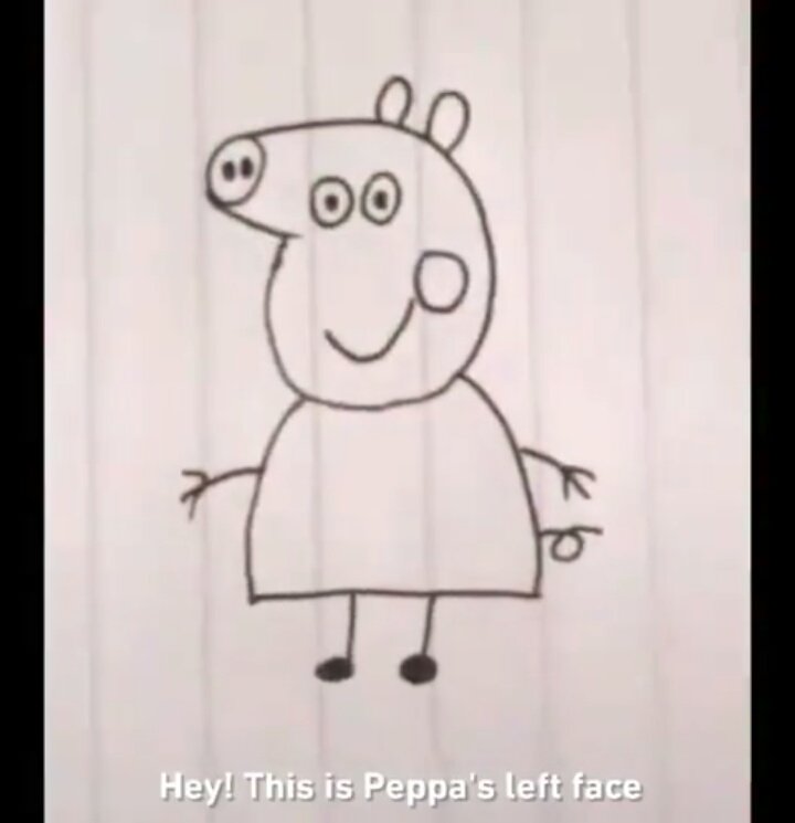 'Peppa's right face, Peppa's left face, Peppa's ... front face?' - The Poke