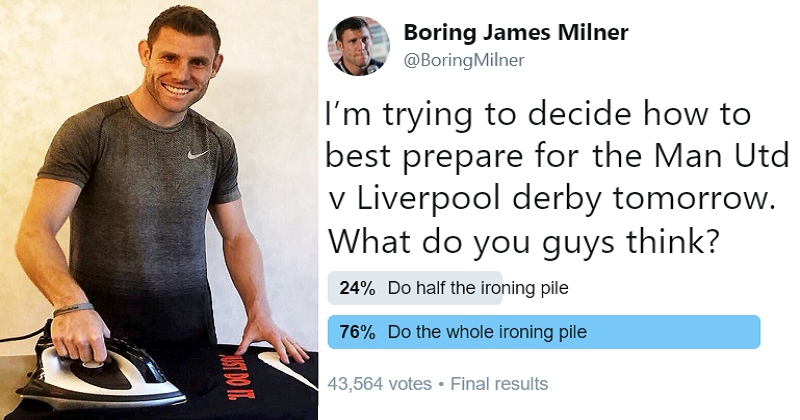 6 times Liverpool's James Milner was brilliantly boring on Twitter ...