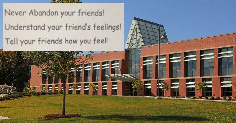 This must be the most inappropriate school poster you'll ever come ...