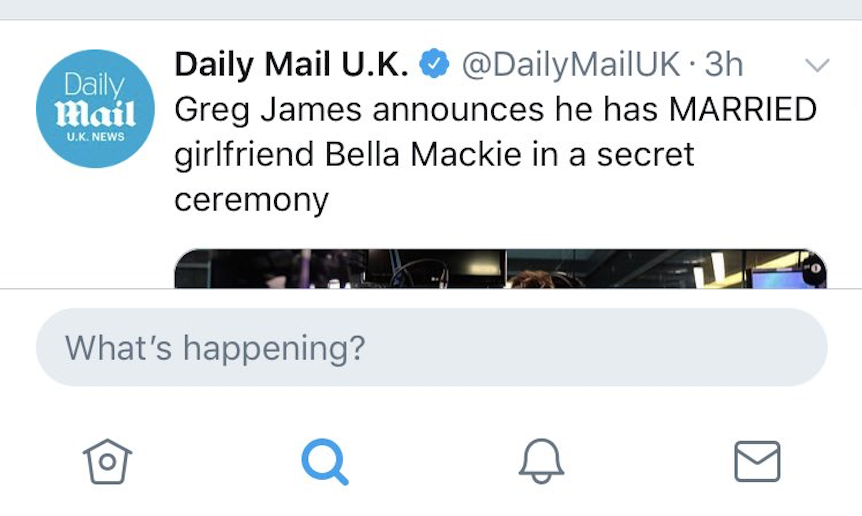 Greg James' new wife Bella Mackie delivered a perfect takedown of the ...