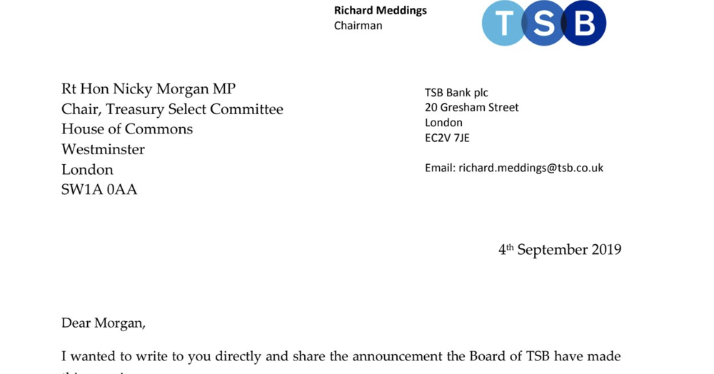 The schoolboy errors in this letter by TSB's chairman makes you wonder ...