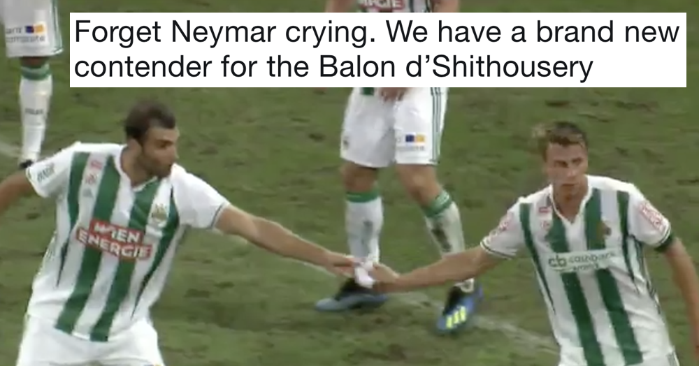 People can't decide if this footballer's intervention is shithousery or ...