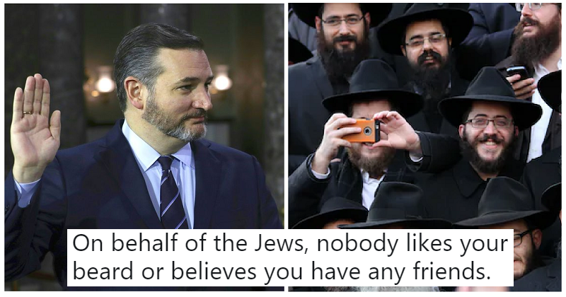 11 savage burns on Ted Cruz for saying his beard makes him look like a ...