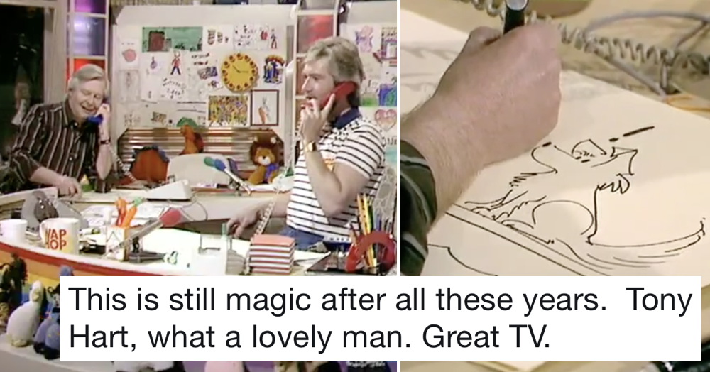 Tony Hart drawing requests live on Swap Show is a nostalgic treat and ...