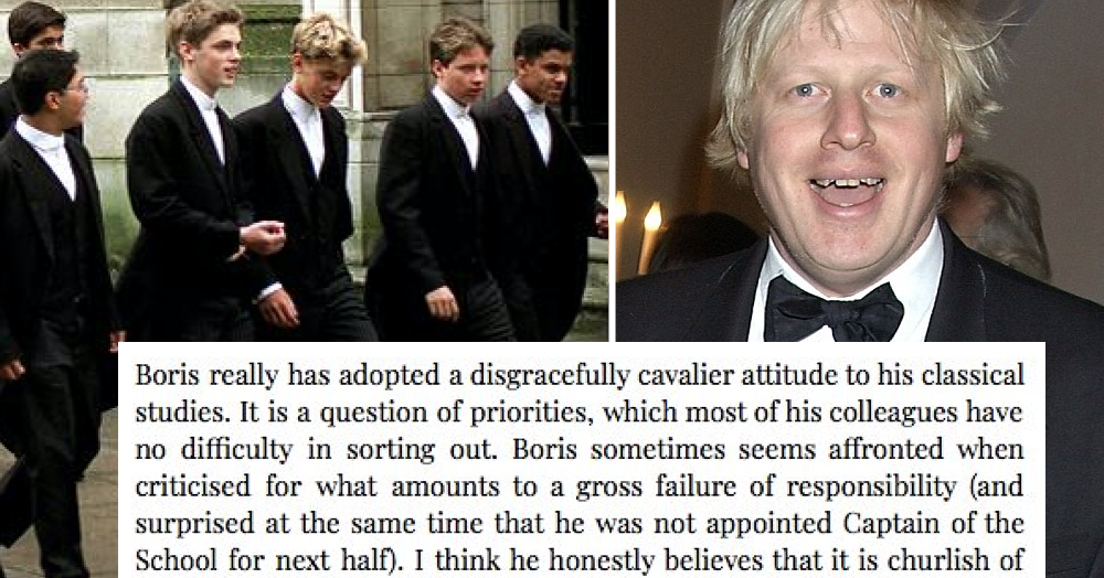 This Eton master's letter about the young Boris Johnson went viral ...