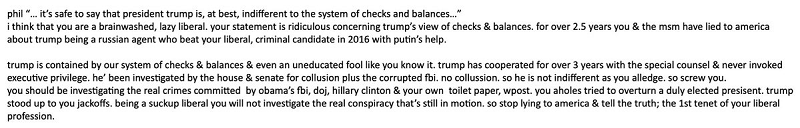 This journalist's clever response to hate mail from a trolling Trump ...