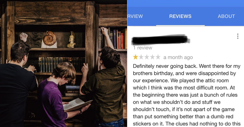 This Escape Room owner had the perfect response to a customer's one ...