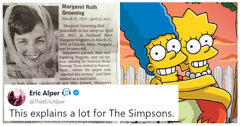 The obituary of Matt Groening's mum explains a lot about the Simpsons ...