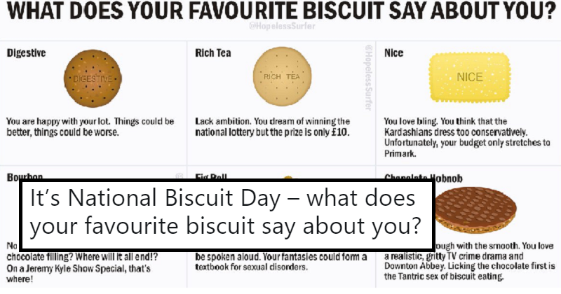 What does your favourite biscuit say about you? - The Poke