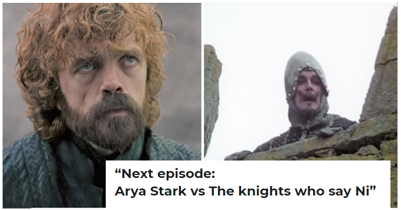 This Game of Thrones clip is even better with added Monty Python - The Poke