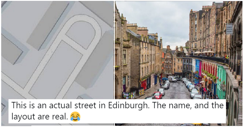 This street in Edinburgh has the most appropriate, yet inappropriate ...