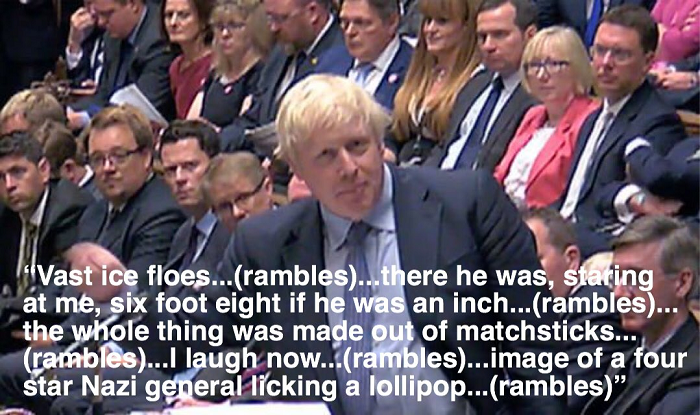 Quotes from the Fast Show's Rowley Birkin match eerily well to Boris ...