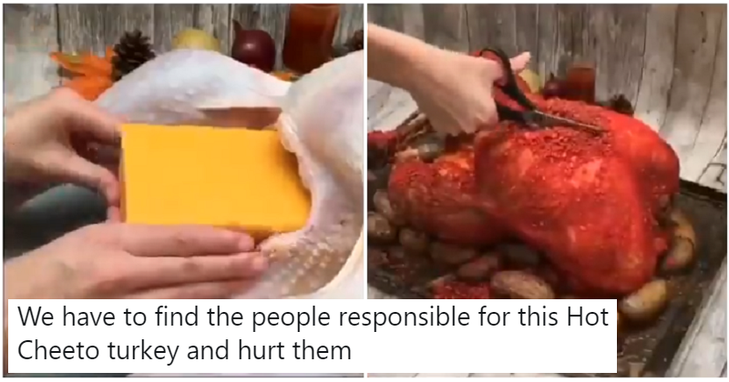 Turkey, Flaming Hot Cheetos and a block of Cheddar form the recipe ...