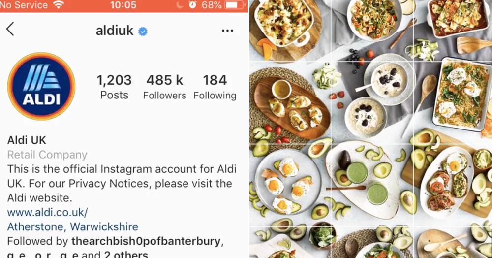 Aldi's Instagram posts all line up to make one big picture and it's an ...