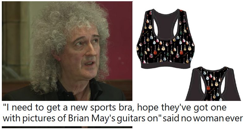These 8 hilarious reactions to the Brian May sports bra will give you a ...