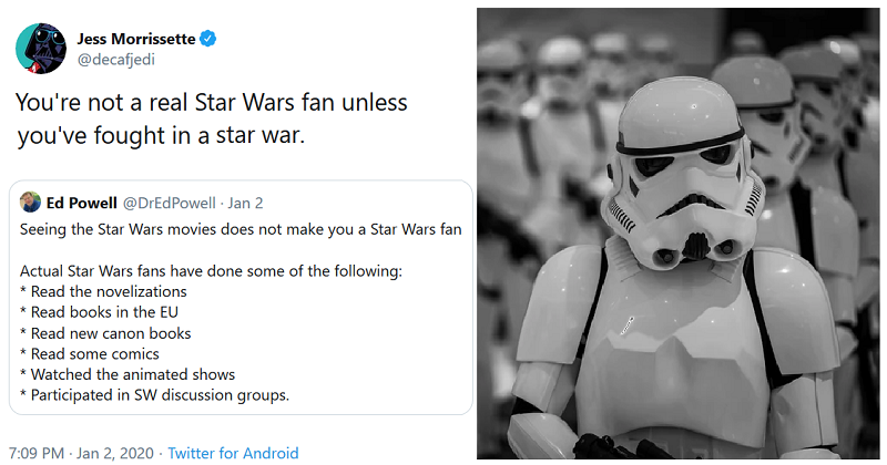 A Star Wars fan tried to shame other fans and these were not the tweets ...