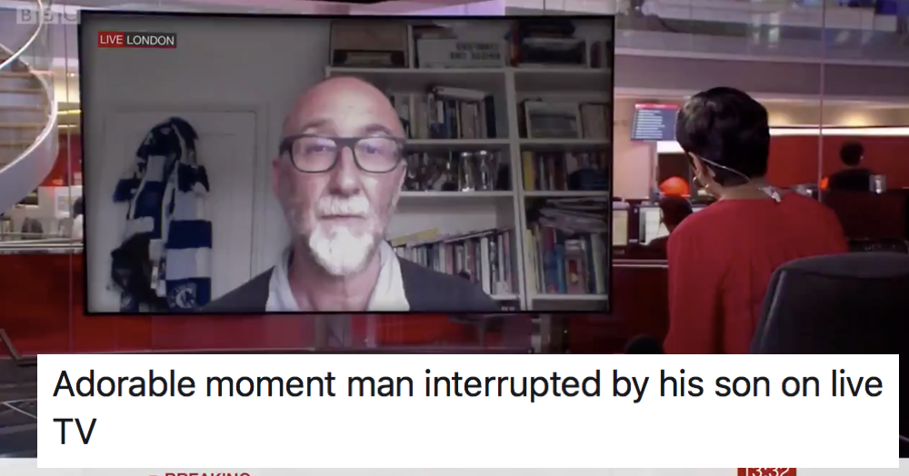 This 'interrupted TV interview' was made even better by people not ...