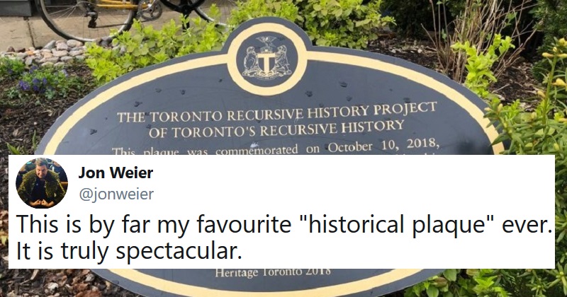 Heritage Toronto may have erected the best historical plaque of all ...