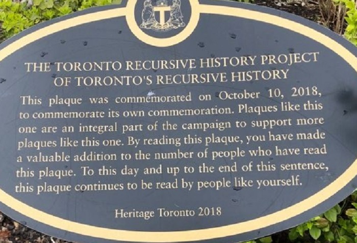 Heritage Toronto may have erected the best historical plaque of all ...