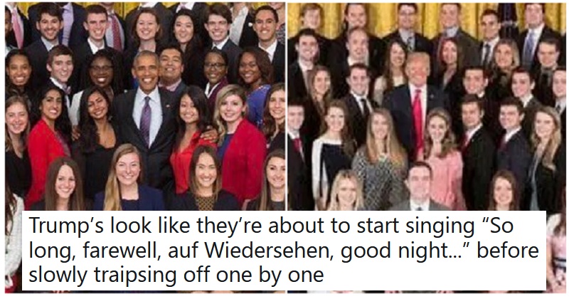 Spot the difference between Barack Obama's and Donald Trump's White ...