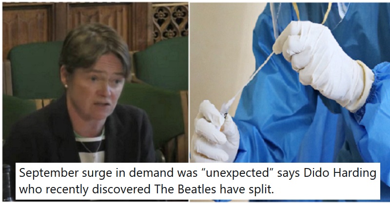 The head of Test and Trace says the rise in demand was unexpected - 11 ...