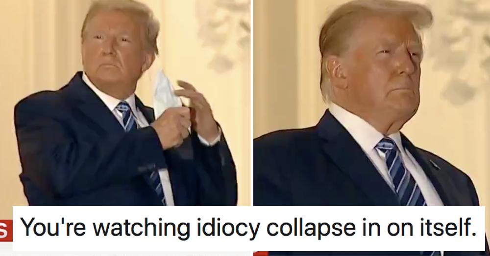 Donald Trump appeared on the White House balcony and everyone's talking ...