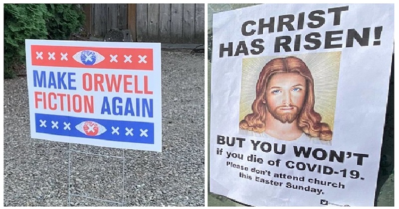 15 funny and clever signs that will make people take notice - The Poke