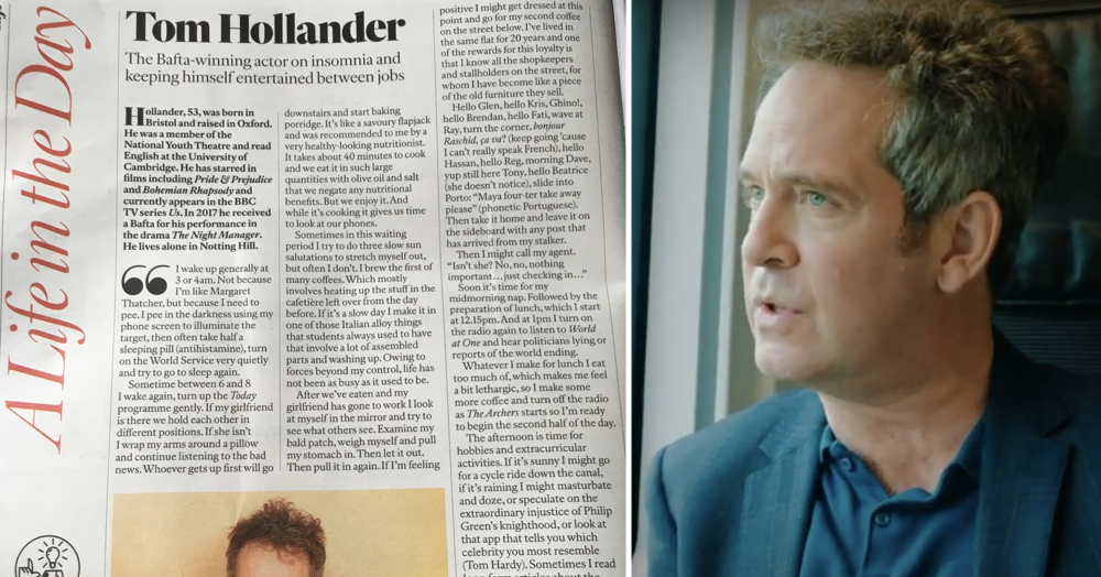 Tom Hollander's brilliant 'A Life in the Day' might be the best one ...