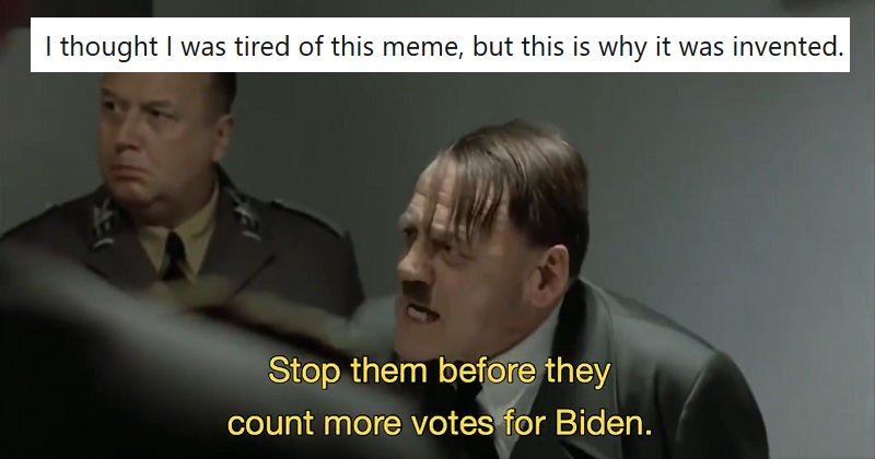 Trump realising he can't stop the count may be the greatest ever use of ...