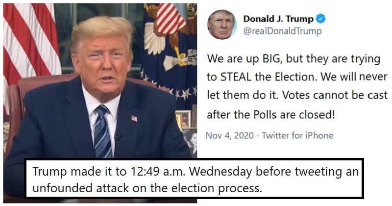 Trump tweeted "they are trying to STEAL the Election" - 8 instant fact ...